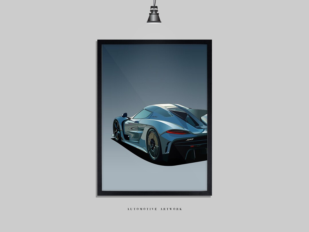 Koenigsegg - Jesko | 2 Frame Options / Print Only Also Available (A5-A3 ...
