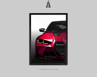 E30 M3 | 2 Frame Options / Print Only Also Available (A5-A3 ...