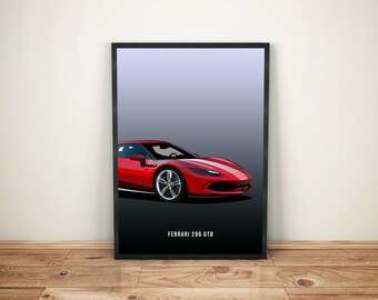 Framed Ferrari Print | Etsy