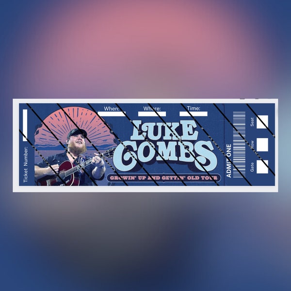 Luke Combs Birthday Card - Etsy