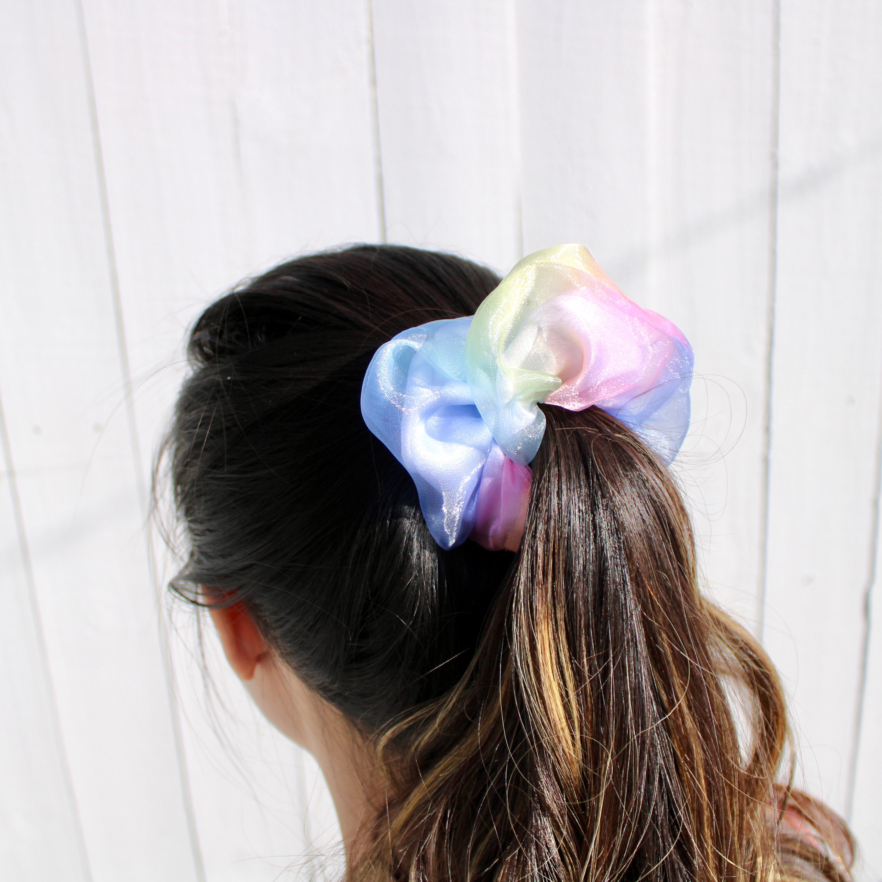 Rainbow Scrunchies SET Colorful Scrunchies Rainbow Hair | Etsy