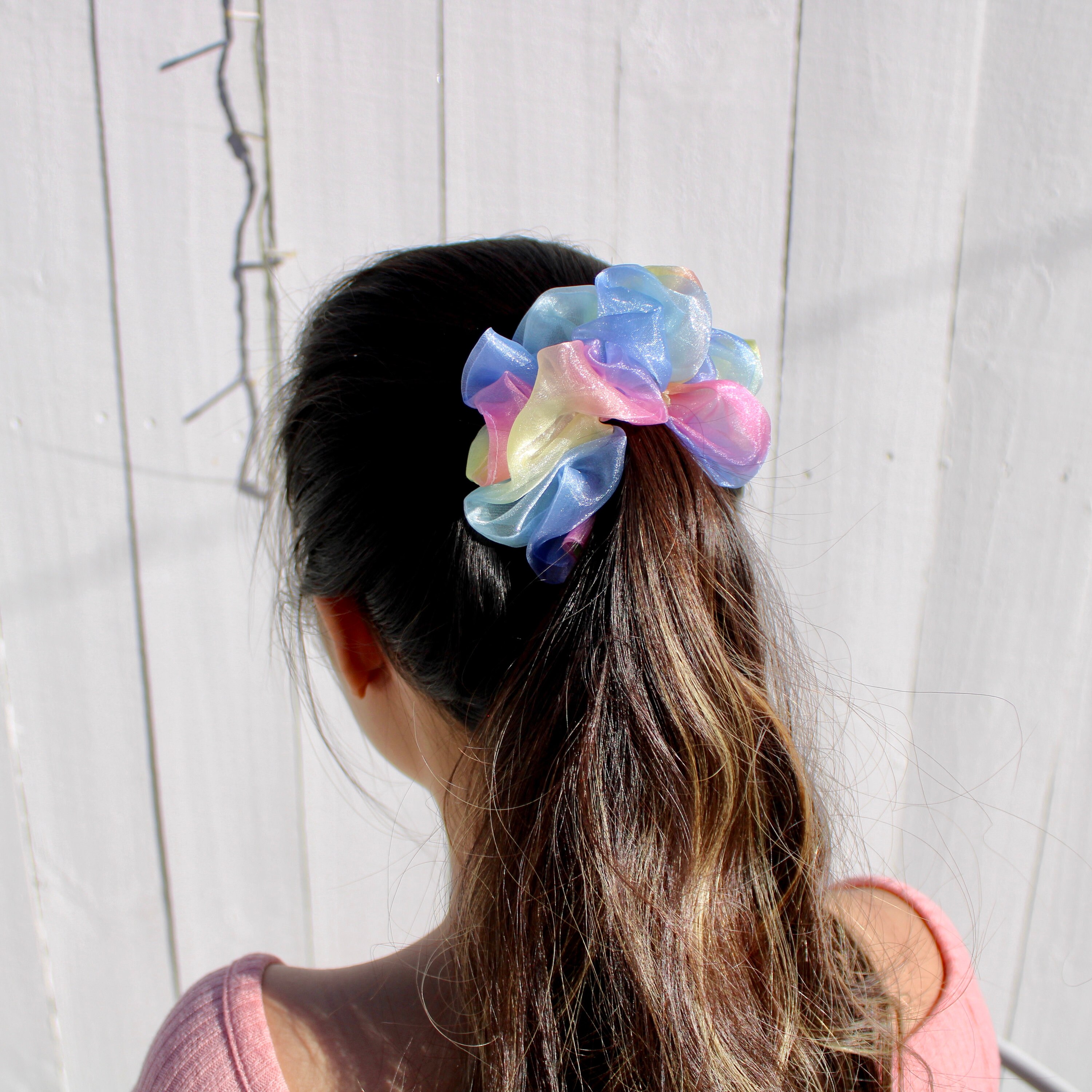 Rainbow Scrunchies SET Colorful Scrunchies Rainbow Hair | Etsy