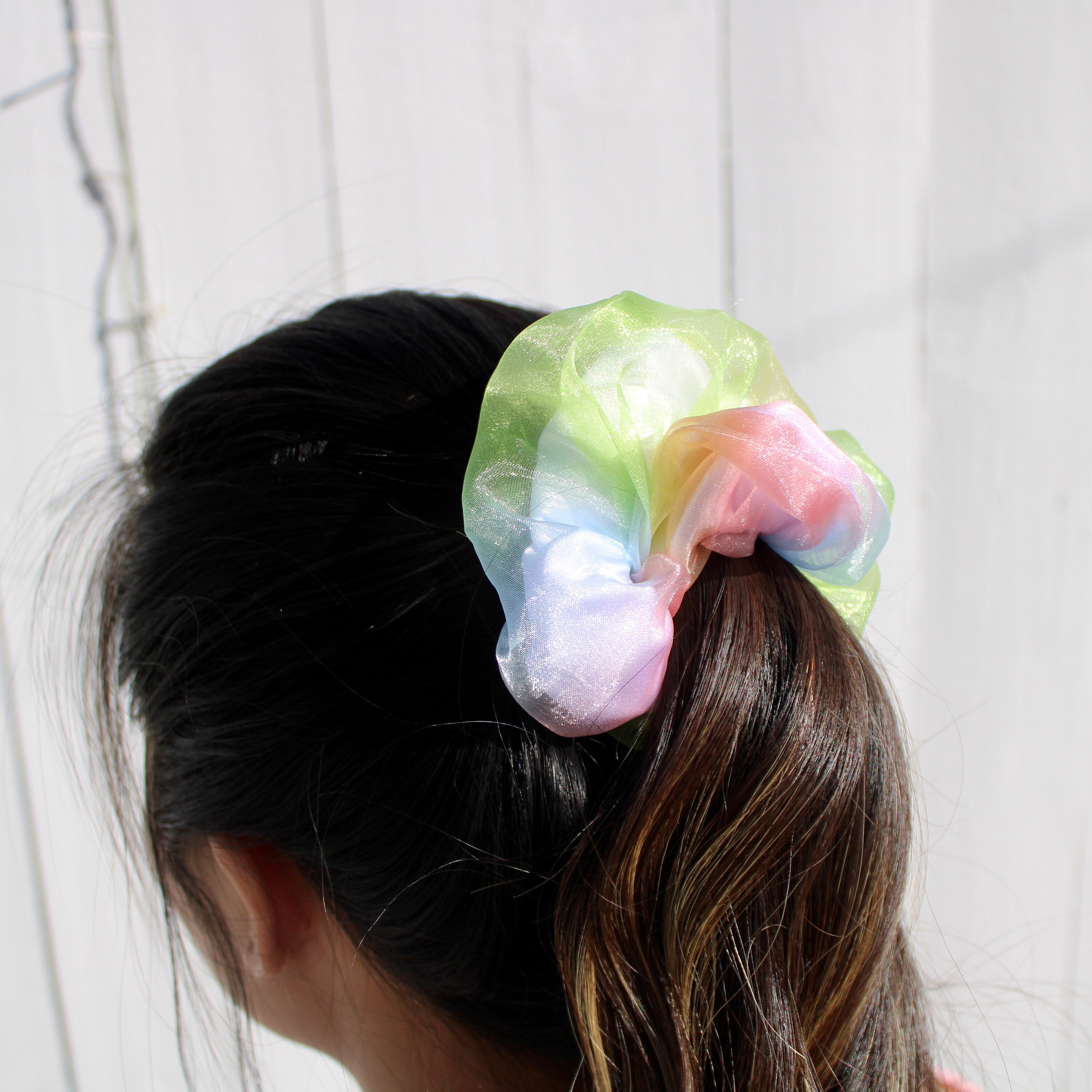 Rainbow Scrunchies SET Colorful Scrunchies Rainbow Hair | Etsy