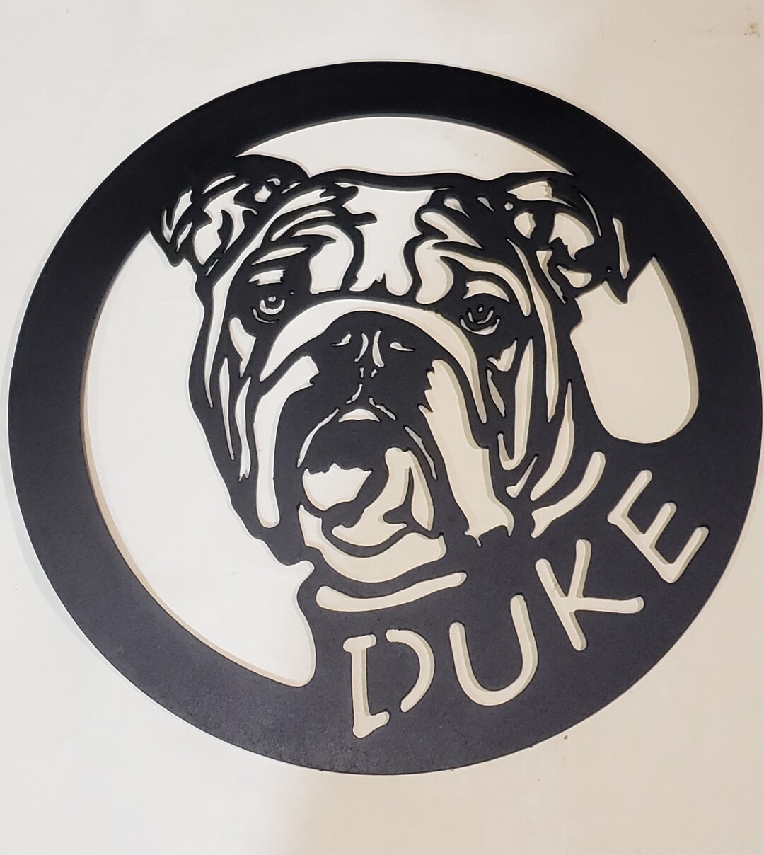 Bulldog Aluminum Sign - Etsy