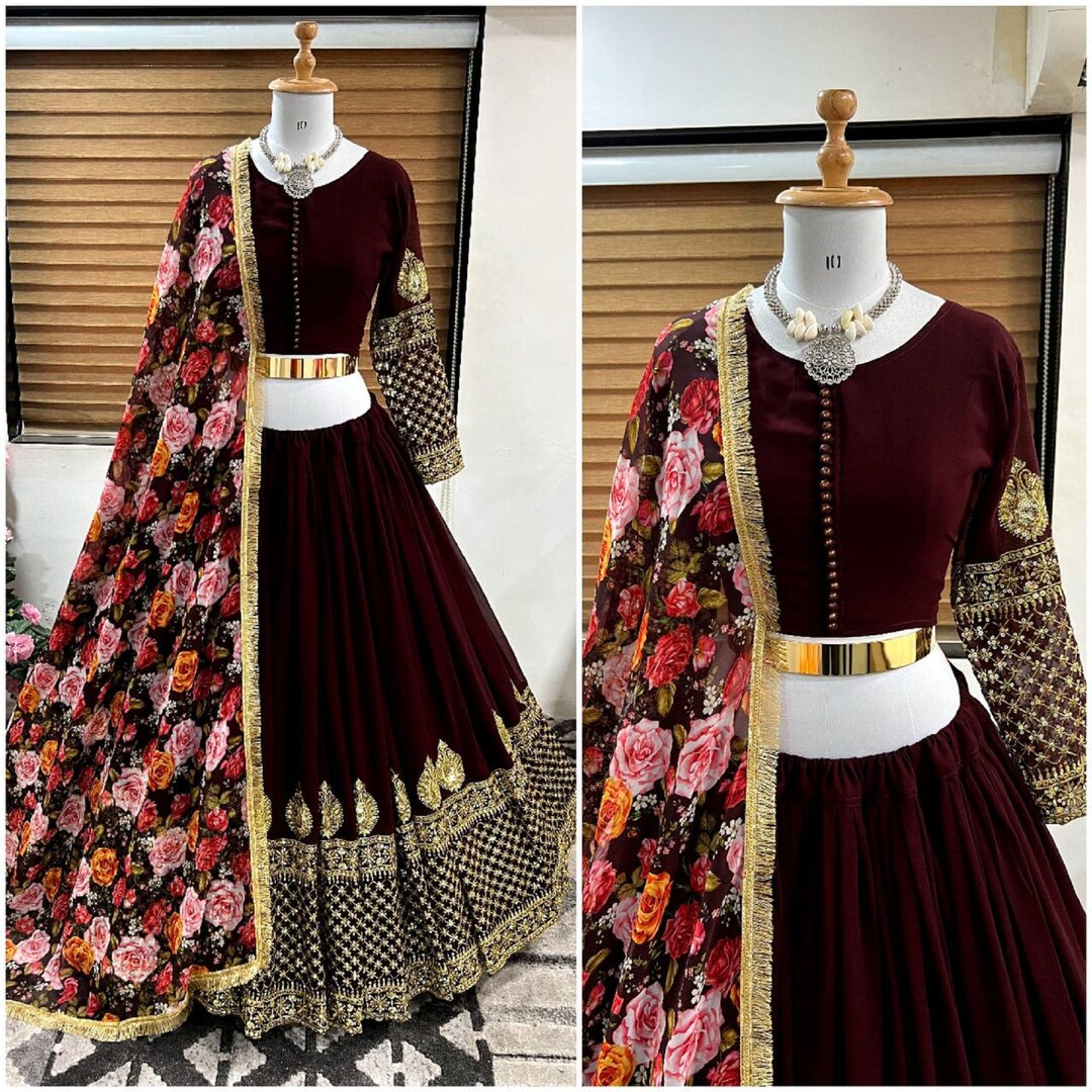 Beautyful Lehenga Choli With Dupatta for Women ,indian Designer Ready ...
