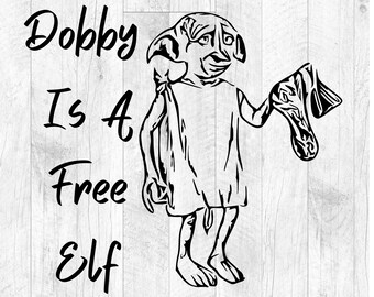 Paper, Party & Kids Papercraft Embellishments Cute Dobby Cut File Dobby ...