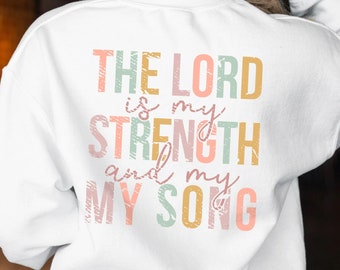 The Lord is My Strength and Song PNG - Etsy