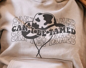 Can't Be Tamed PNG Digital Download Design Png Western Cow Skull - Etsy