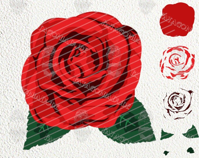 Rose SVG - Etsy
