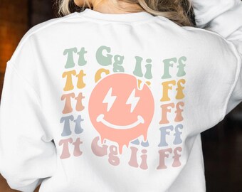 TGIF Dotted Lines Writing Teacher Appreciation SVG File Download - Etsy