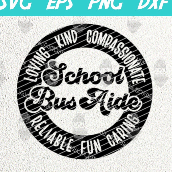 School Bus Aide Svg - Etsy
