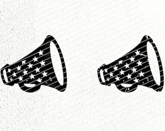 Cheer Megaphone, Cheer SVG, PNG Digital Download, Cheerleader, Cut ...