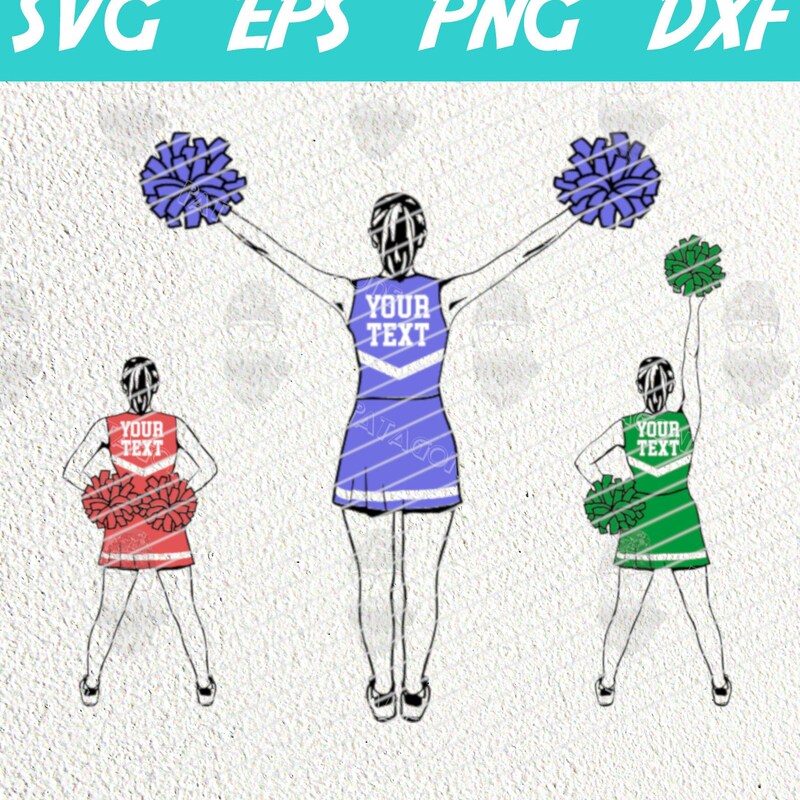 Cheerleader Svg - Etsy
