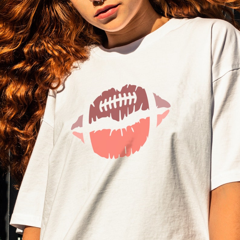 Football Lips SVG PNG - Etsy