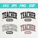 Teacher Squad SVG PNG, Teacher Varsity SVG, Teacher Shirt Svg, Best ...