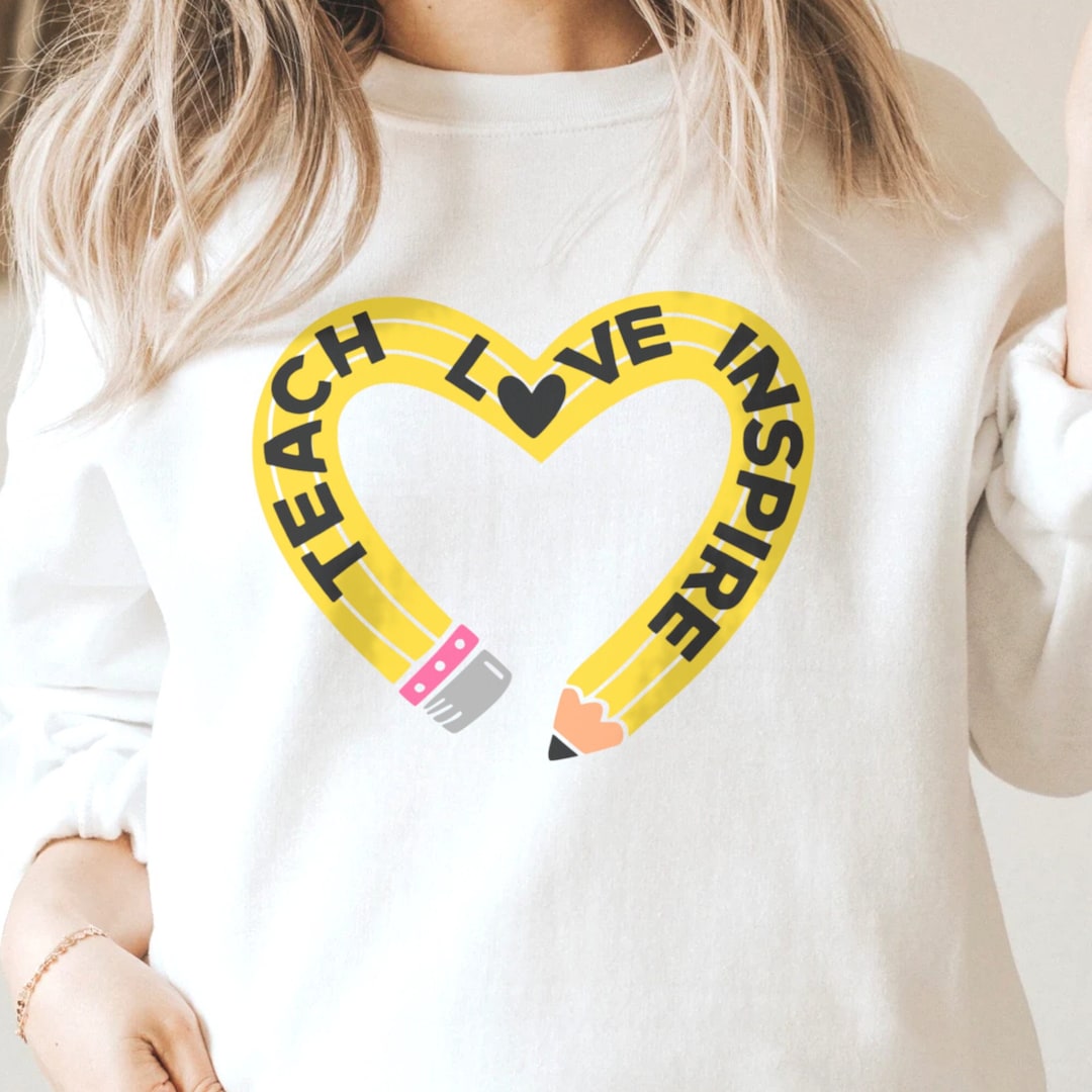 Teach Love Inspire SVG PNG, Difference Maker Svg Png, Teacher Shirt SVG ...