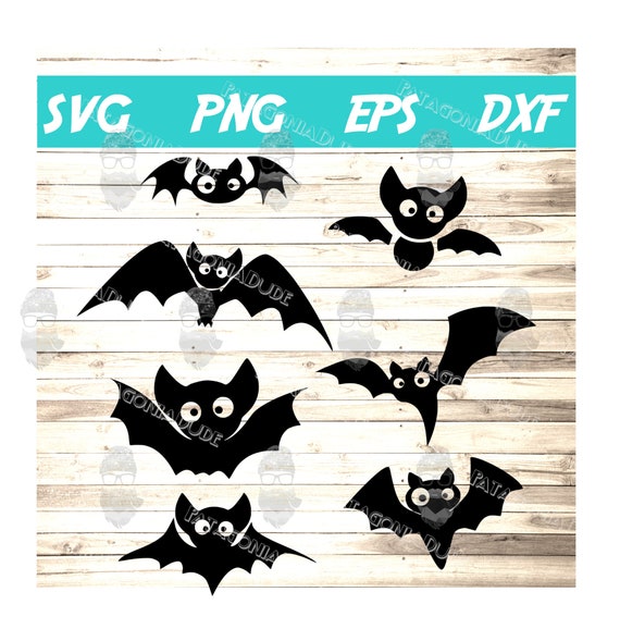Cute Bats SVG | Etsy