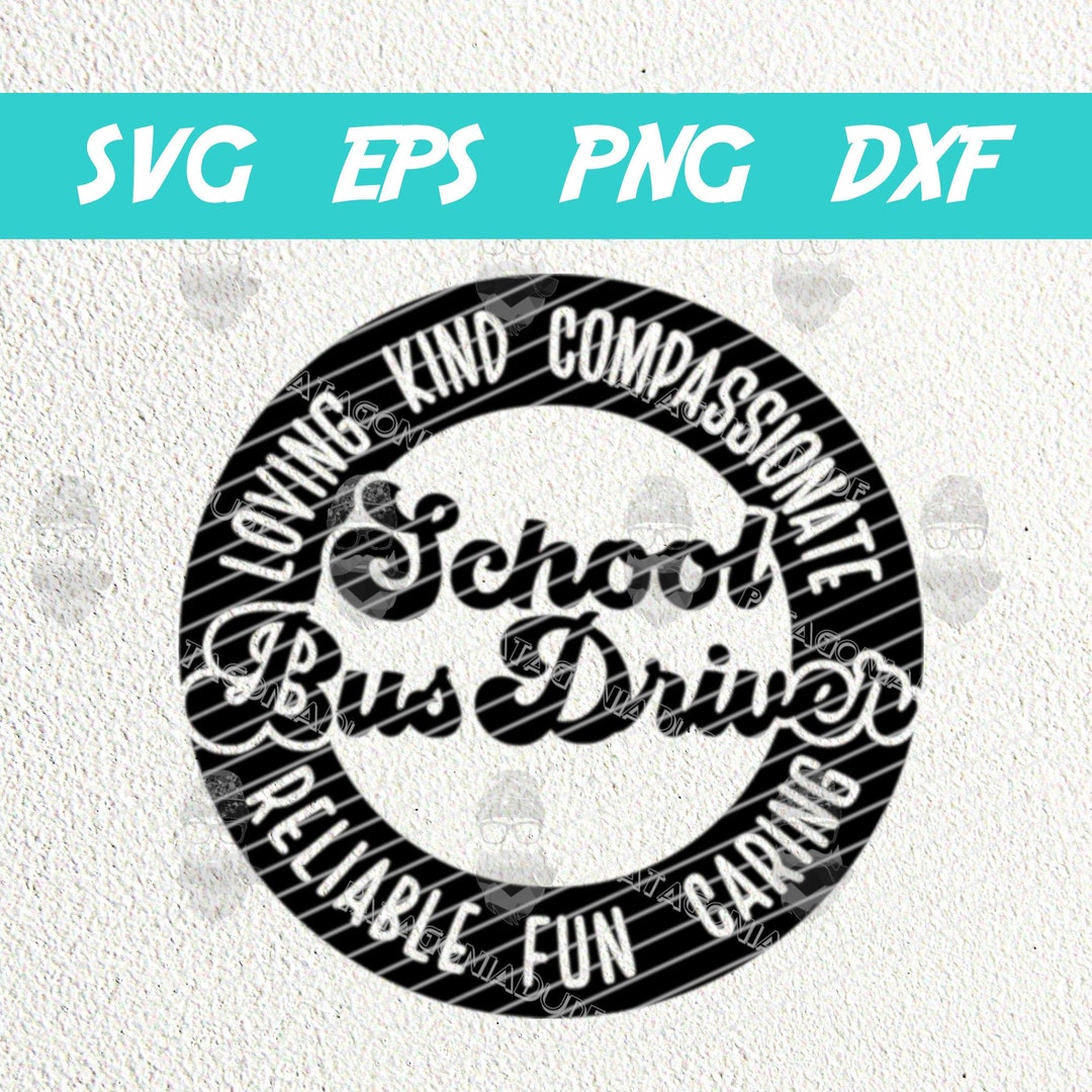 Conductor de autobús escolar SVG PNG, Regalos de conductor de autobús ...