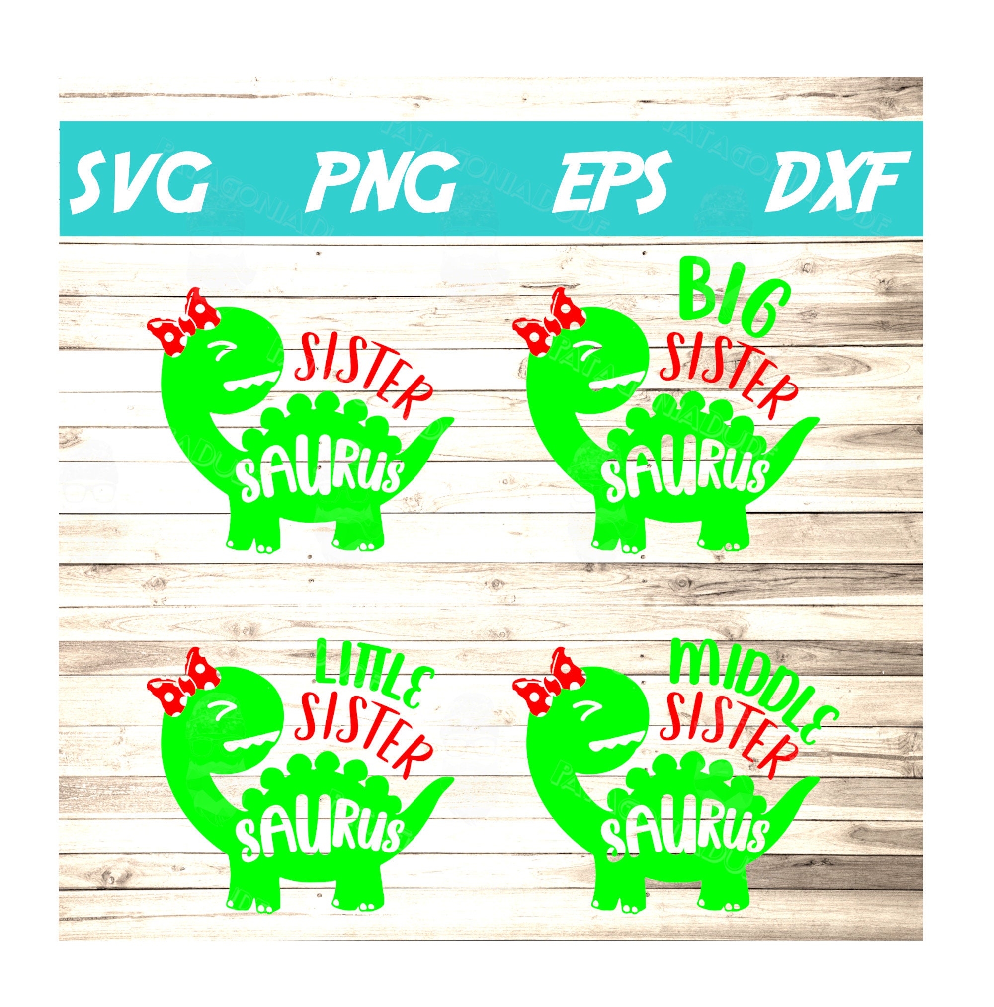 Sister Saurus SVG - Etsy