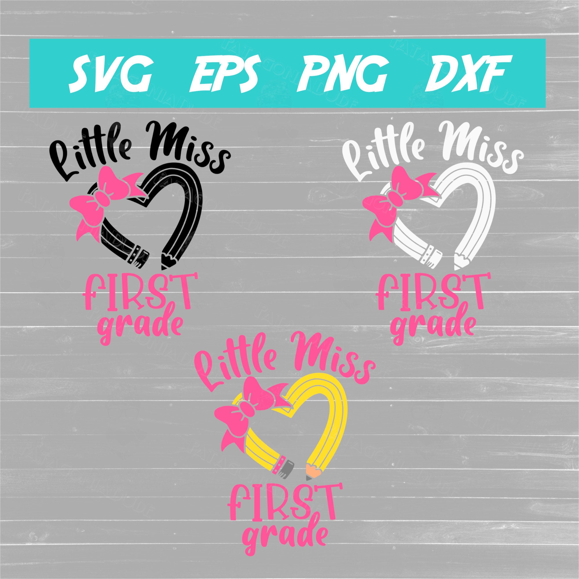 Little Miss First Grade SVG Back to School SVG - Etsy