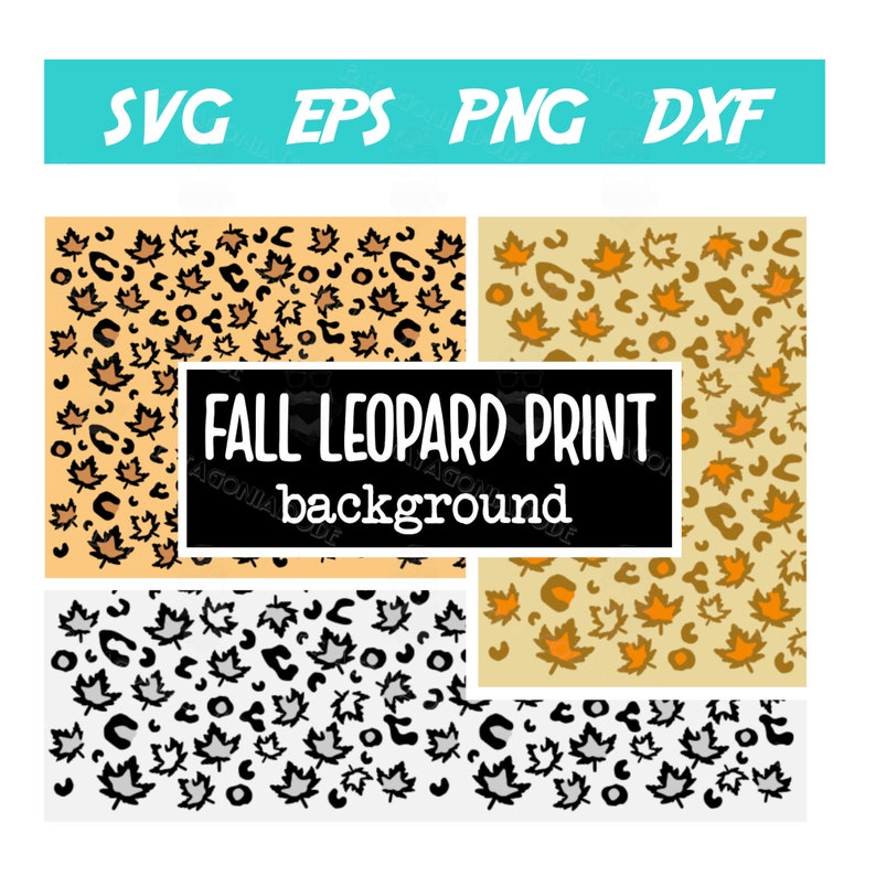 Fall Leopard Print SVG Background - Etsy