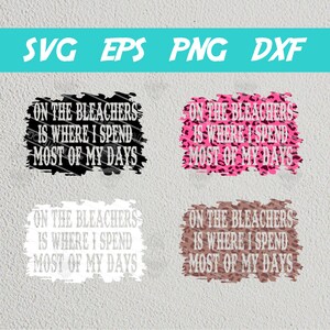 On the Bleachers SVG PNG - Etsy