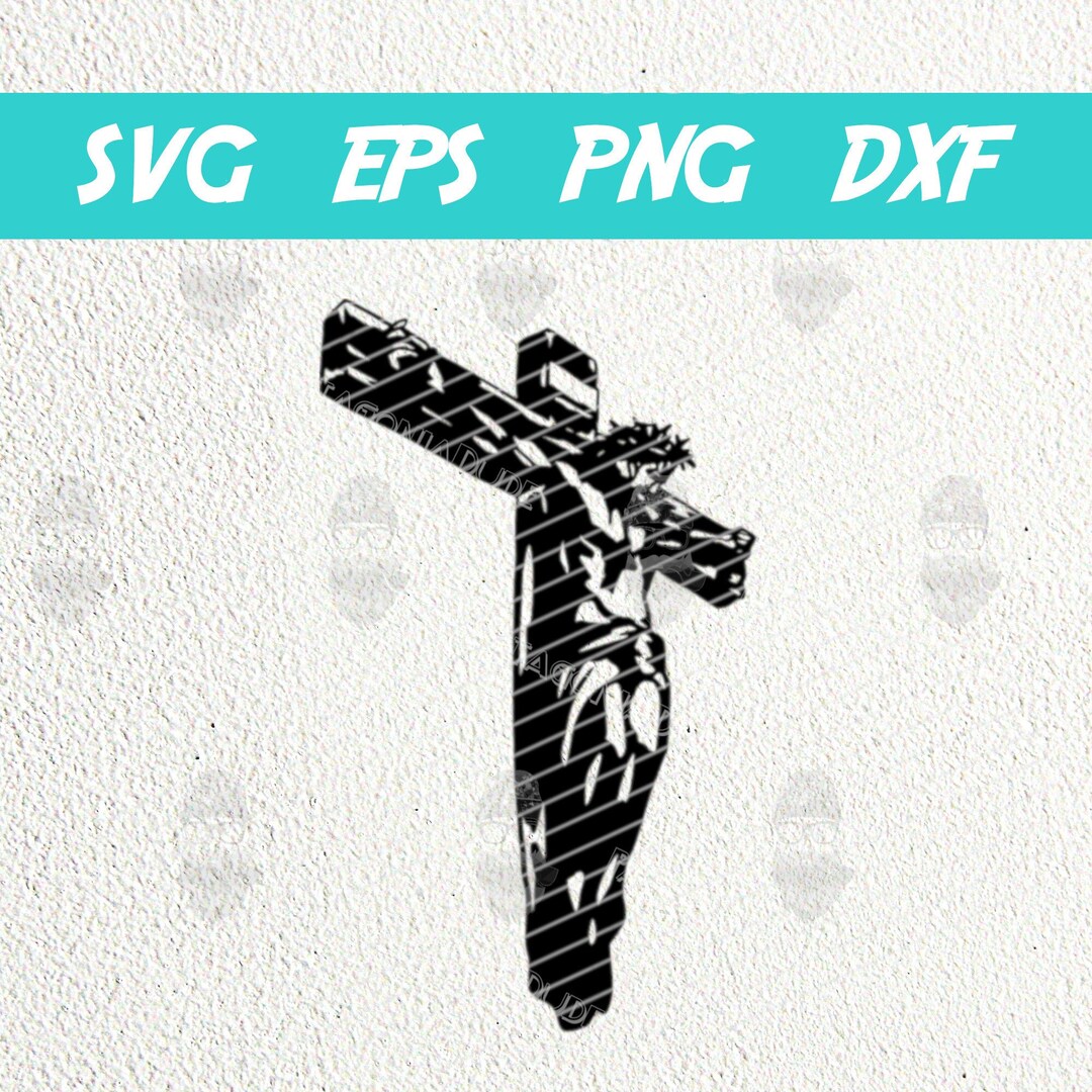 Crucifix SVG PNG, Christian Cross SVG - Etsy