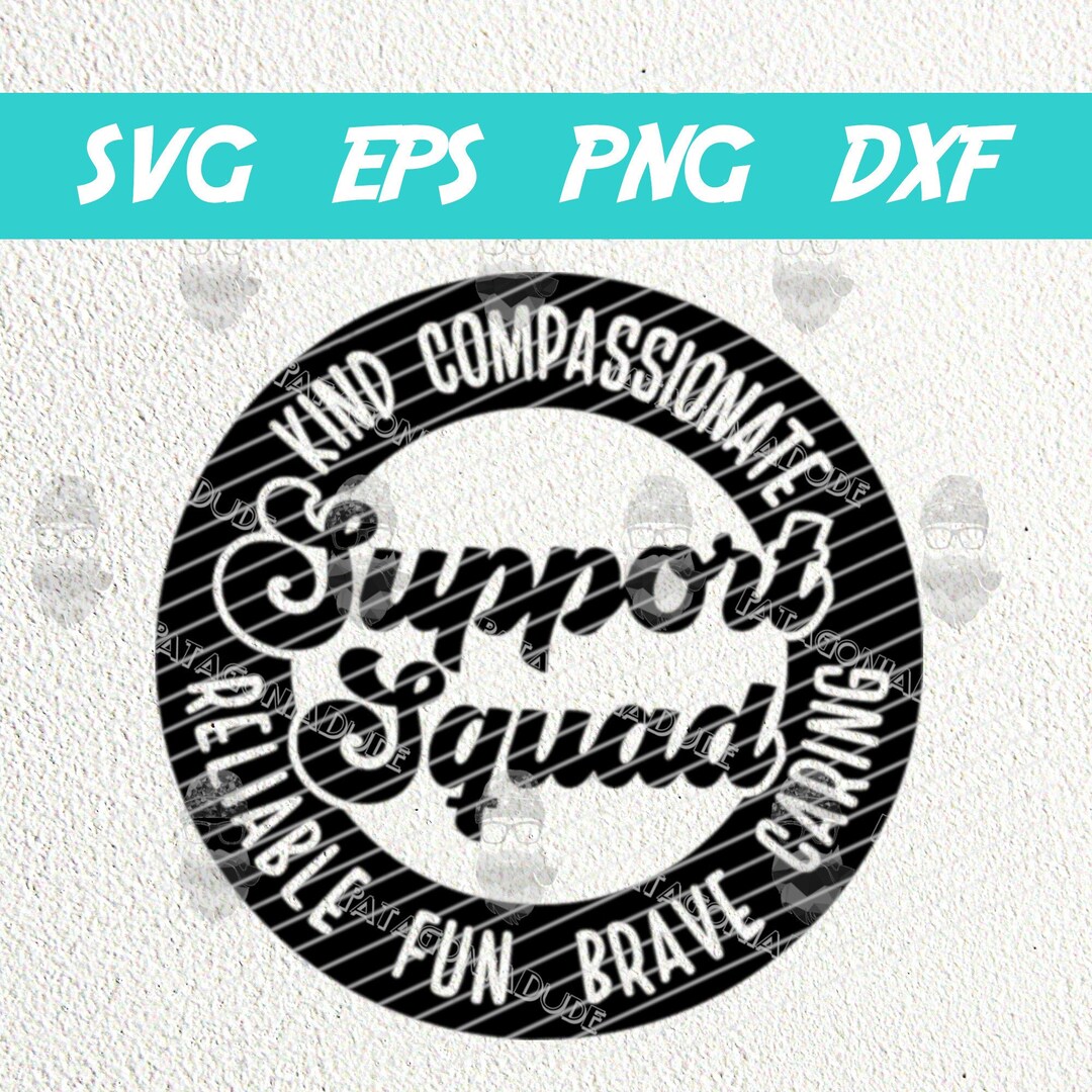 Support Squad SVG PNG, Support Squad Gift SVG, Awareness Svg, Glowforge ...