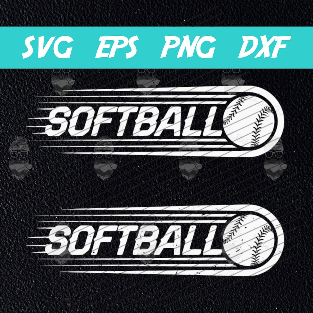 Softball SVG PNG - Etsy