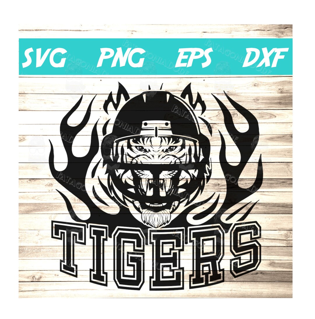 Tigers SVG Football, Tigers PNG - Etsy