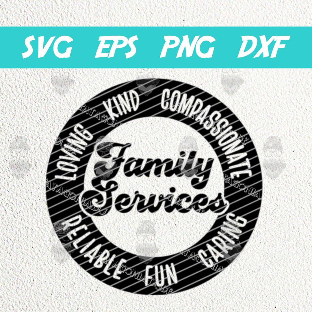 Family Services SVG PNG, Family Services Worker Gift SVG, Social Work ...