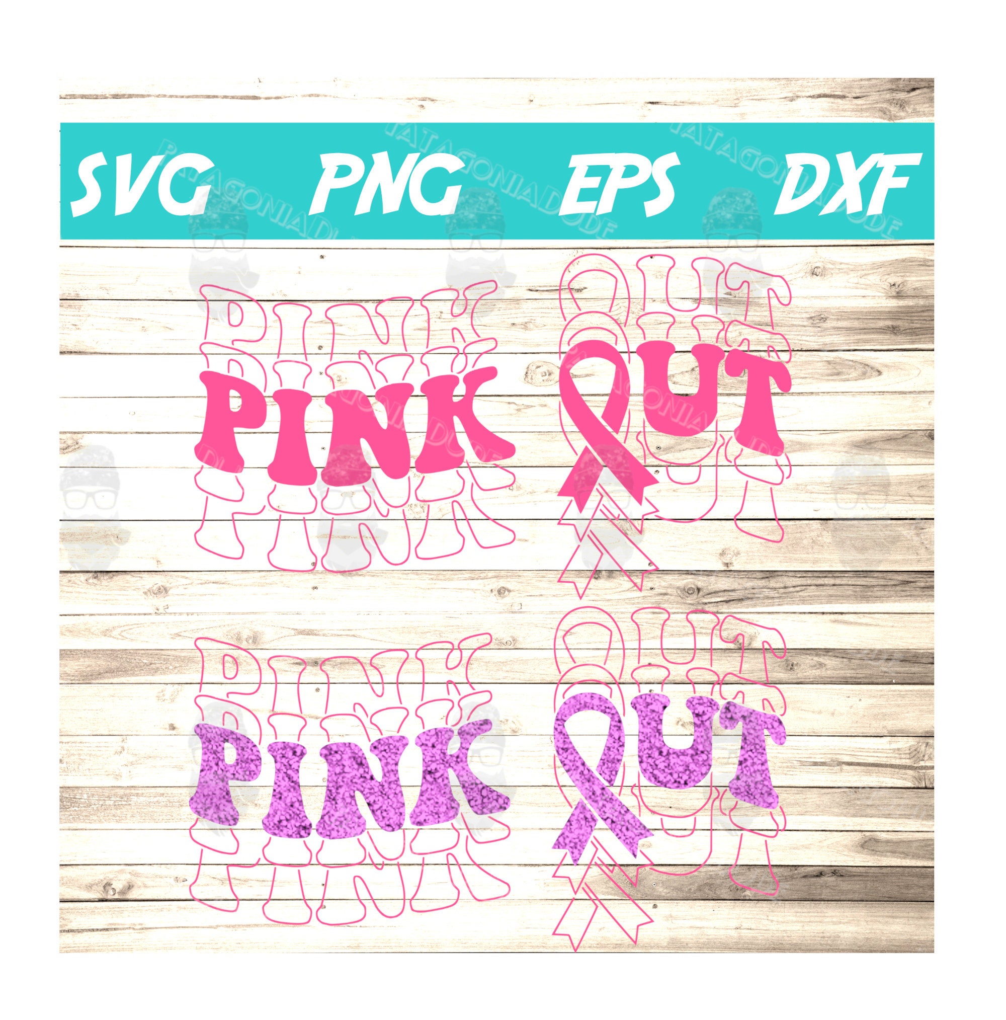 Pink Out SVG Breast Cancer Awareness | Etsy