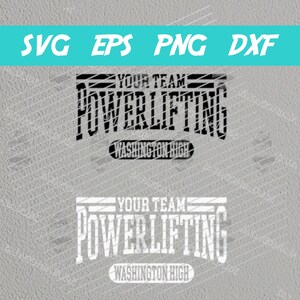 Powerlifting Team SVG PNG, Template SVG, Powerlifting Shirt Svg, Weight ...