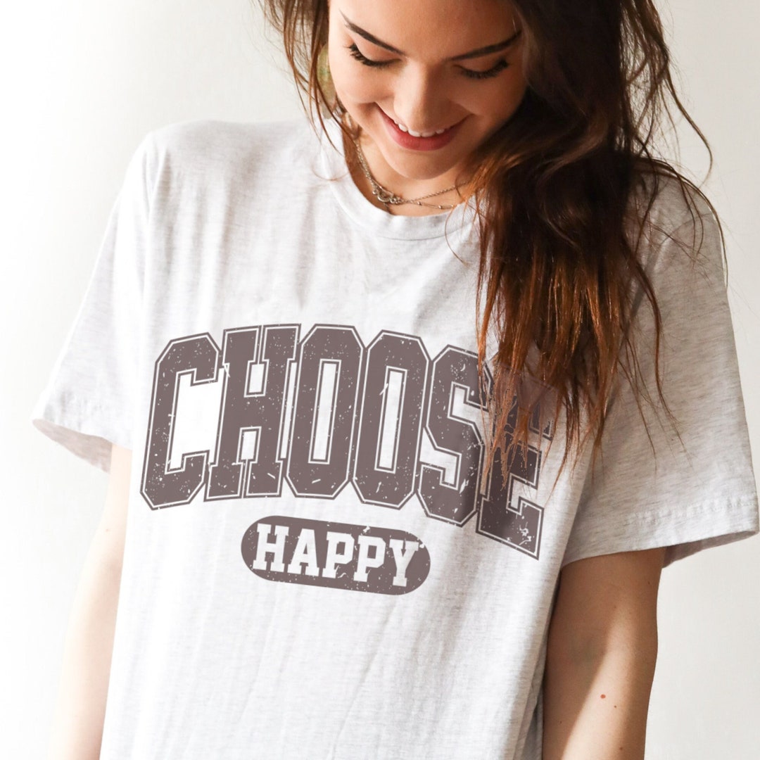 Choose Happy SVG PNG - Etsy