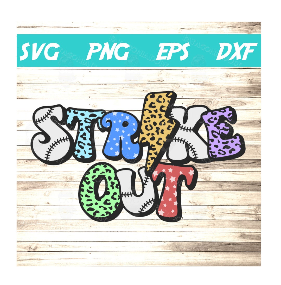Baseball SVG, Strike Out - Etsy