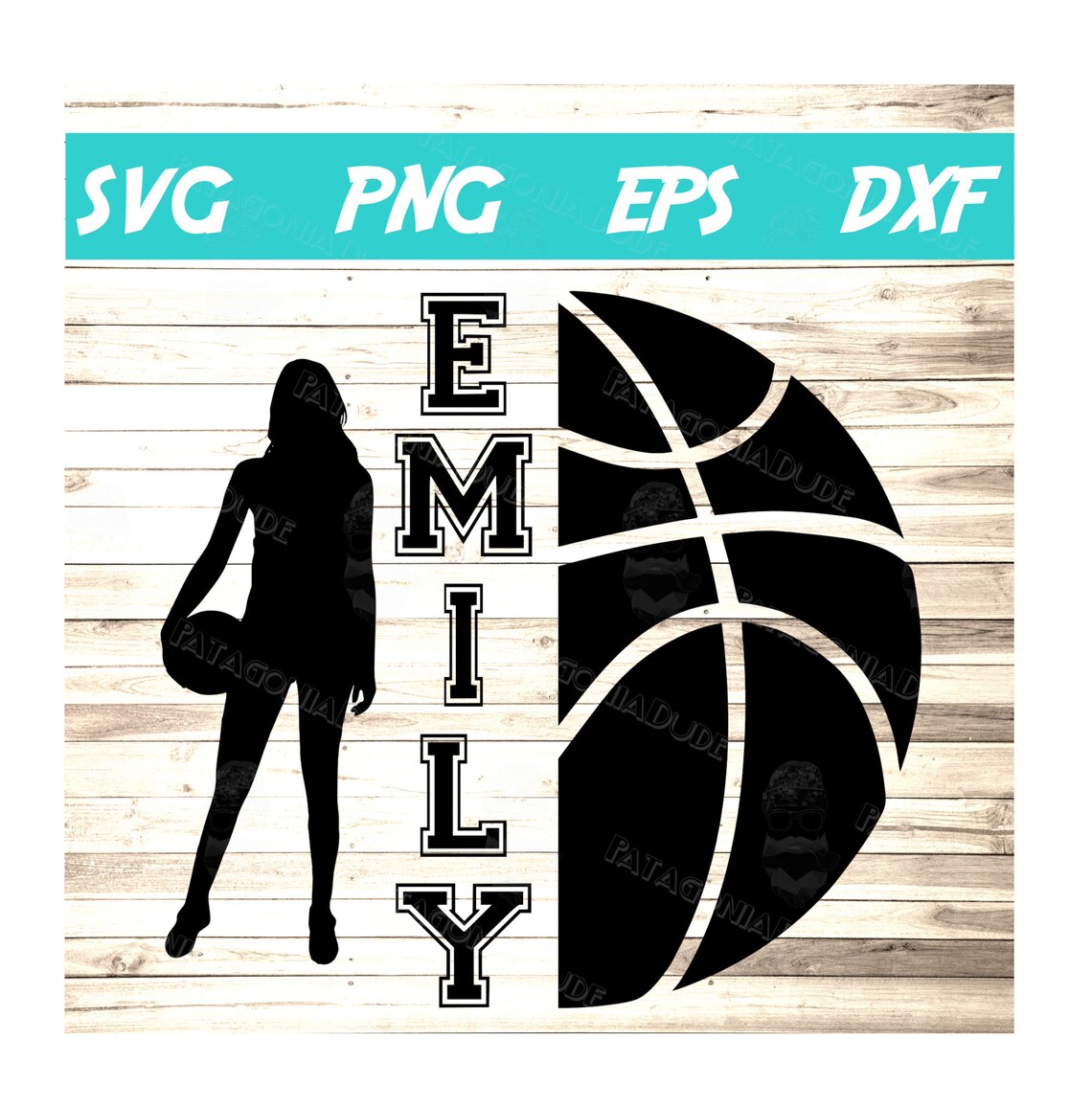 Basketball Half Girl SVG PNG - Etsy