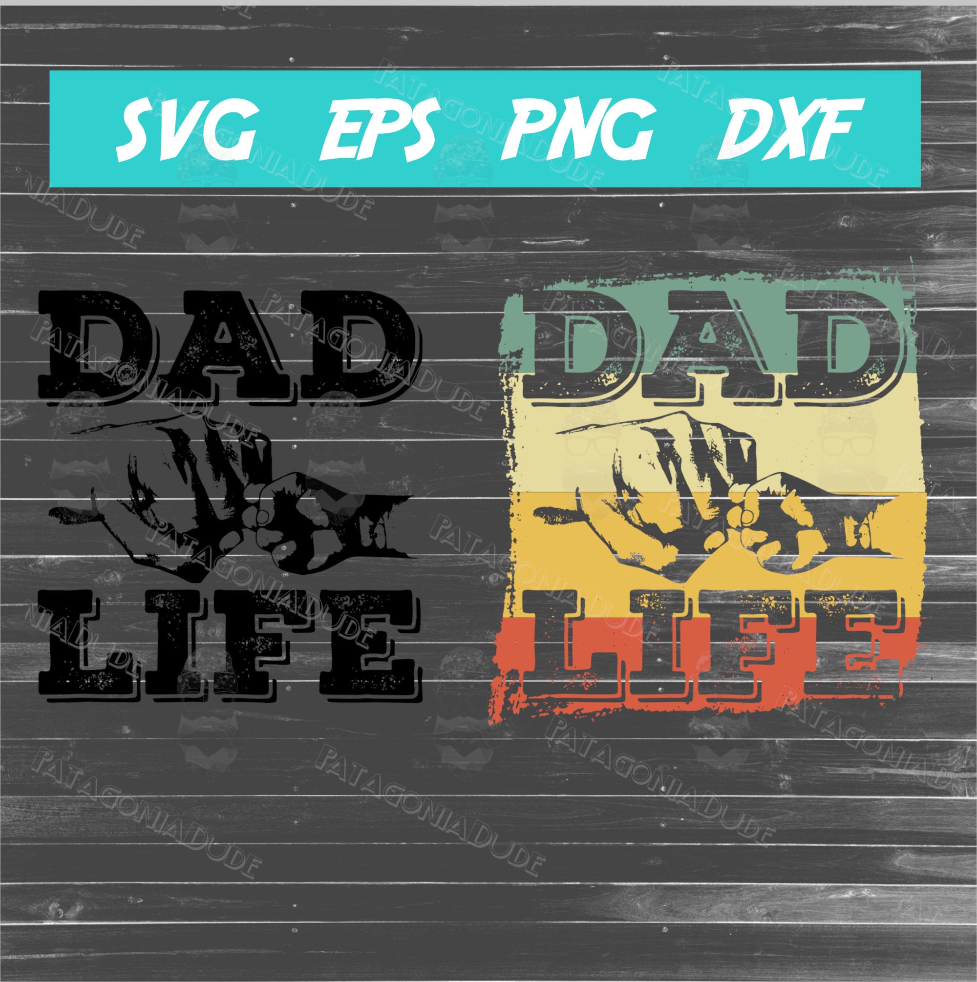 Dad Life SVG Fist Bump Fathers Day SVG - Etsy