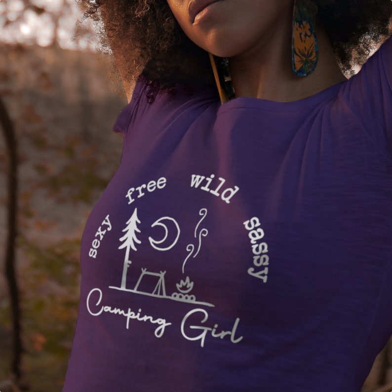 Camping Girl SVG - Etsy