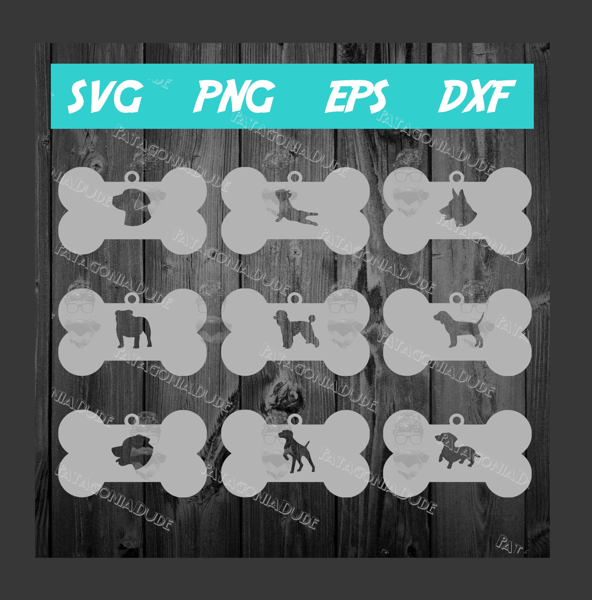 Blank Dog Tags SVG | Etsy