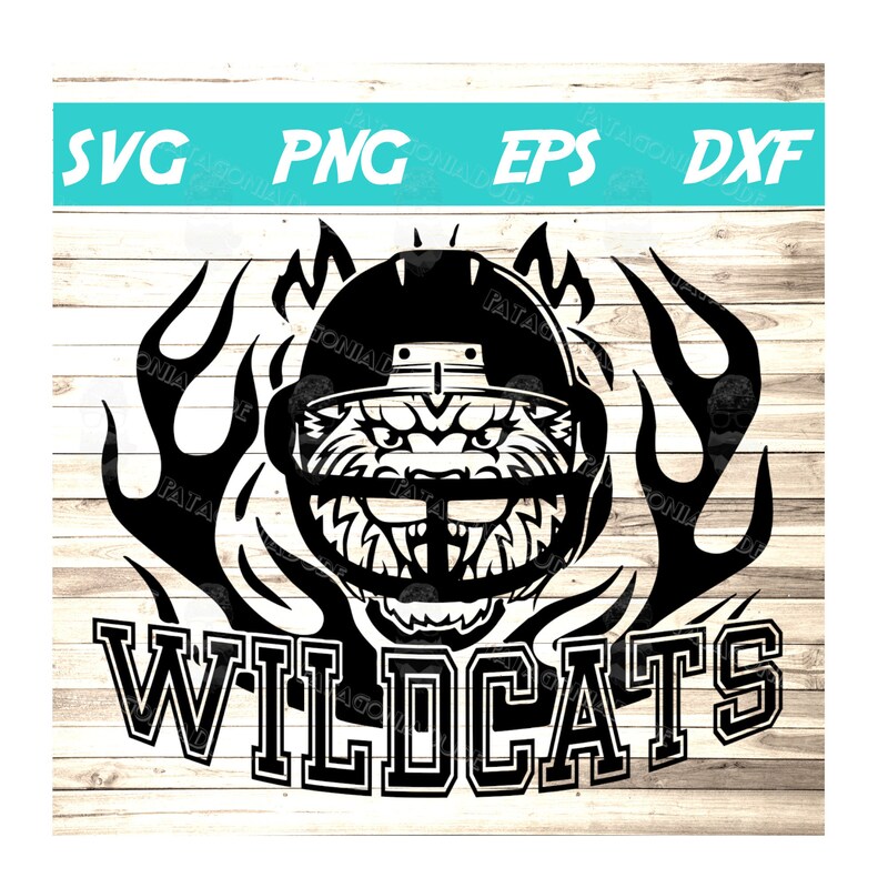 Wildcats Football Svg - Etsy