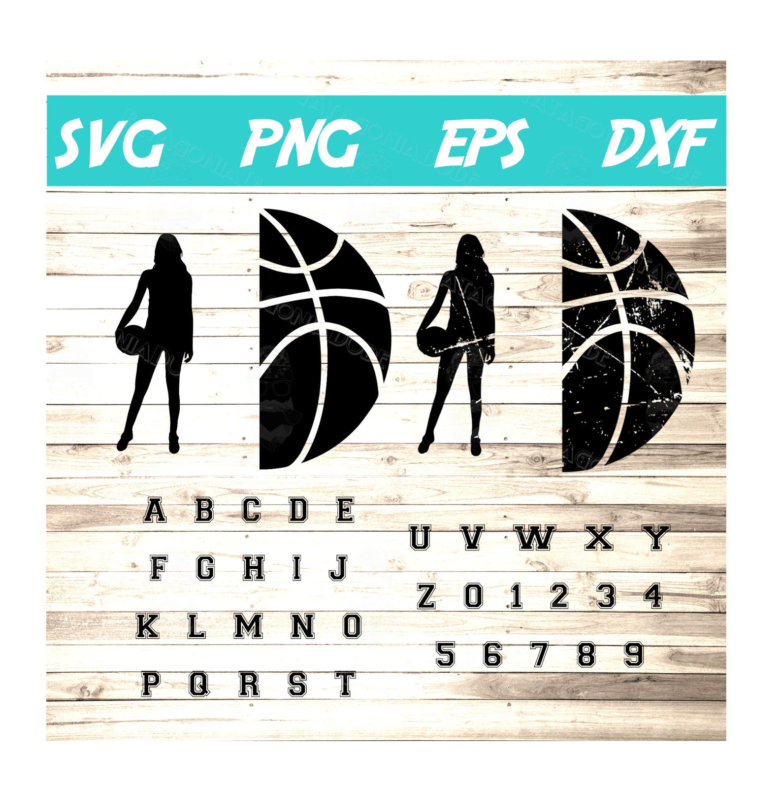 Basketball Half Girl SVG PNG - Etsy
