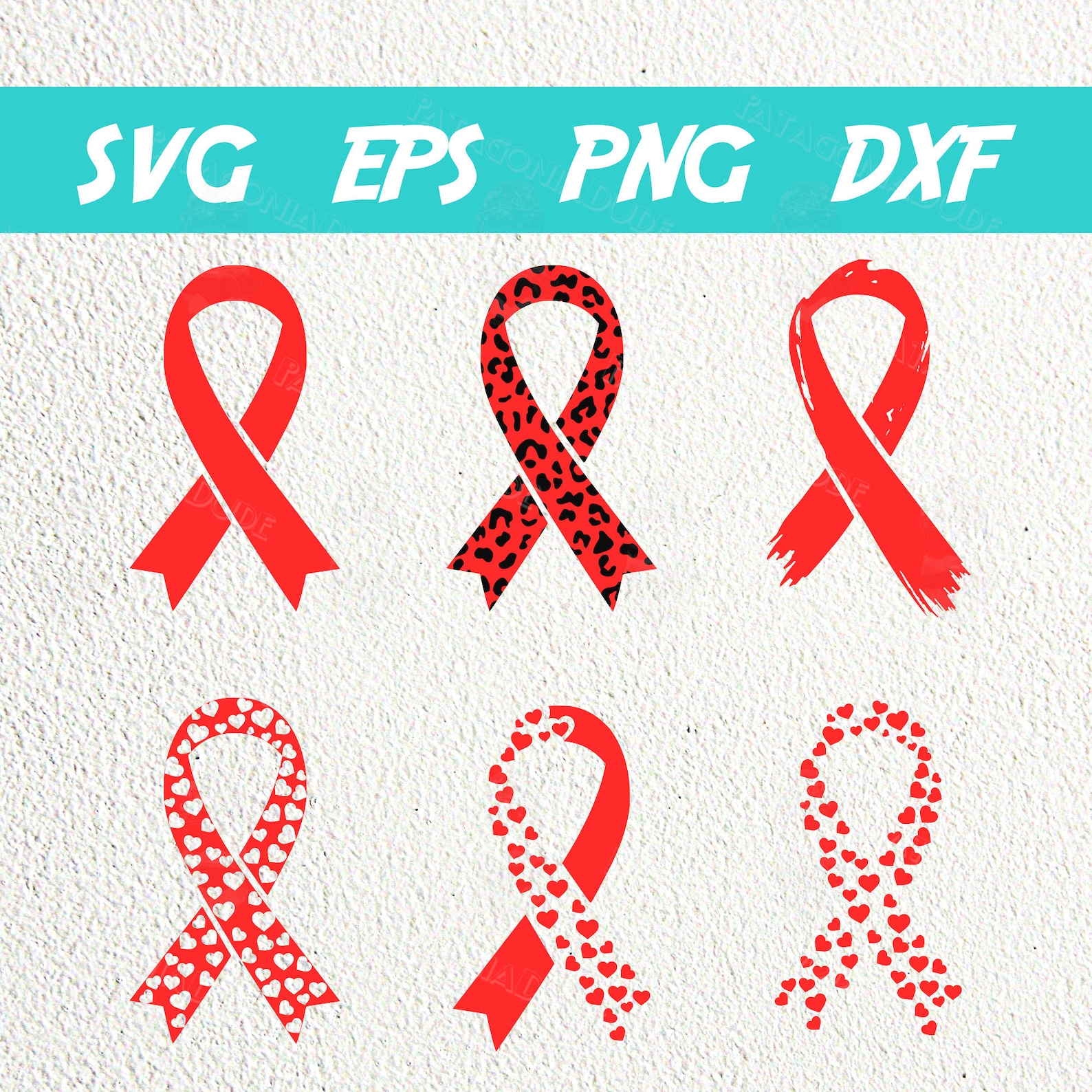 Red Ribbon Week SVG Ribbon Bundle PNG - Etsy