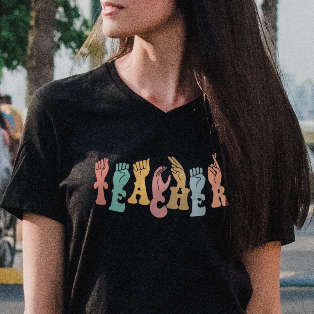 ASL Teacher SVG - Etsy