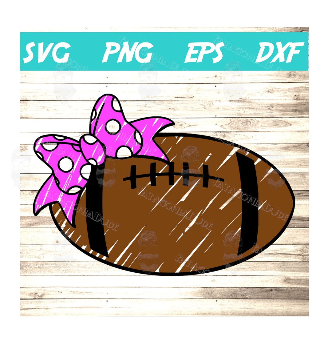 Football Bow SVG - Etsy