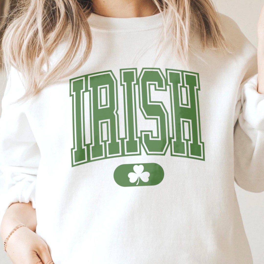 Irish SVG PNG, St Patricks Shirt SVG, Irish Varsity Design, Glowforge ...