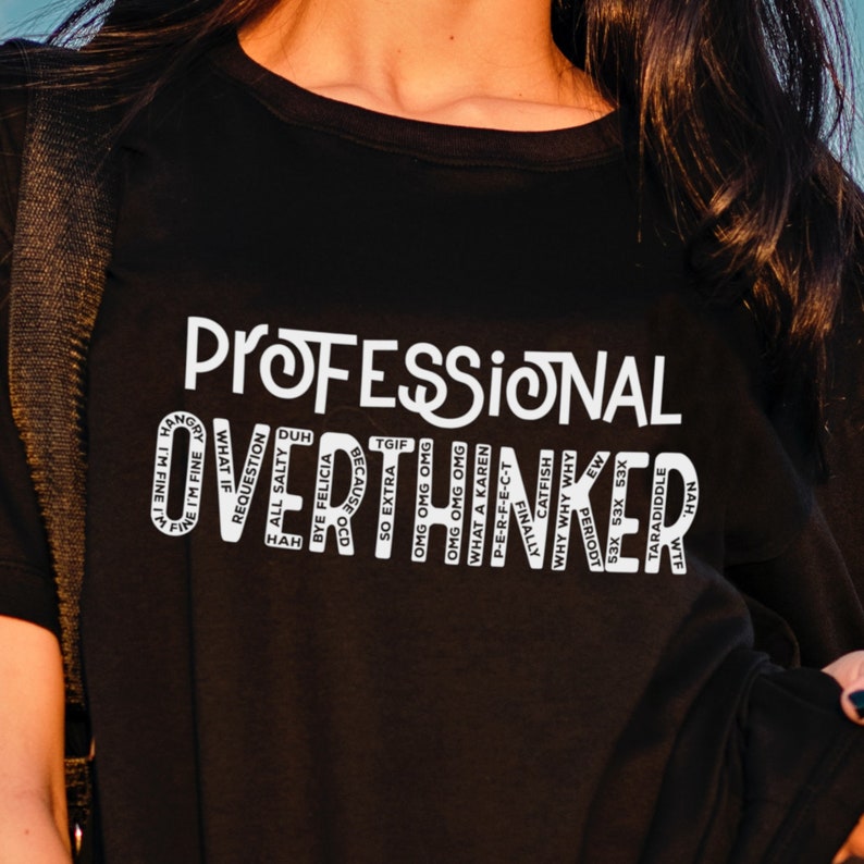 Professional Overthinker SVG - Etsy