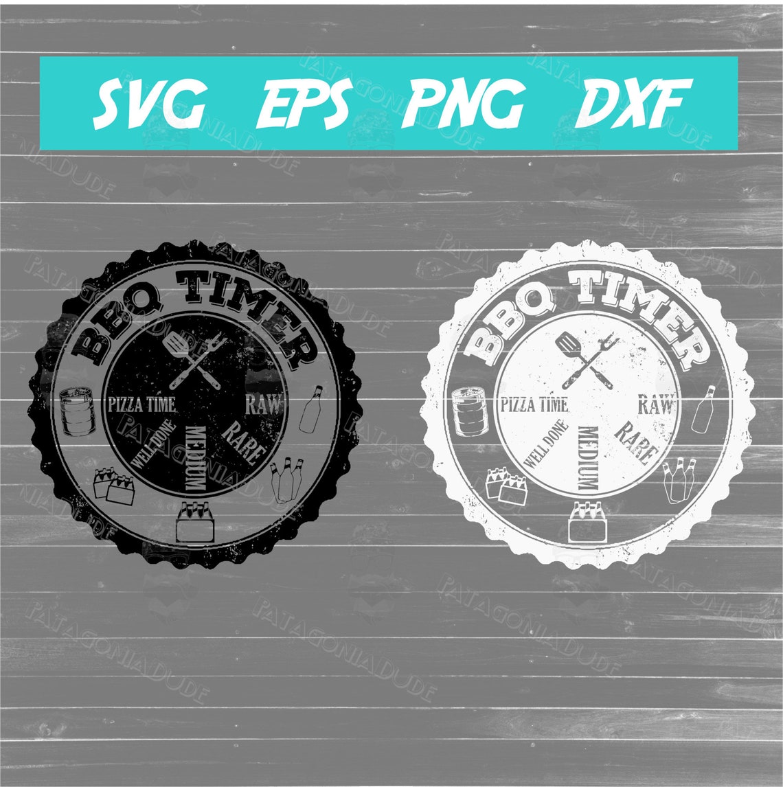 BBQ Timer SVG | Etsy
