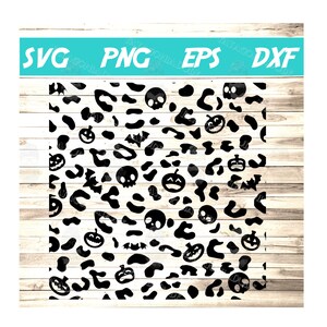 Halloween Leopard Print SVG - Etsy