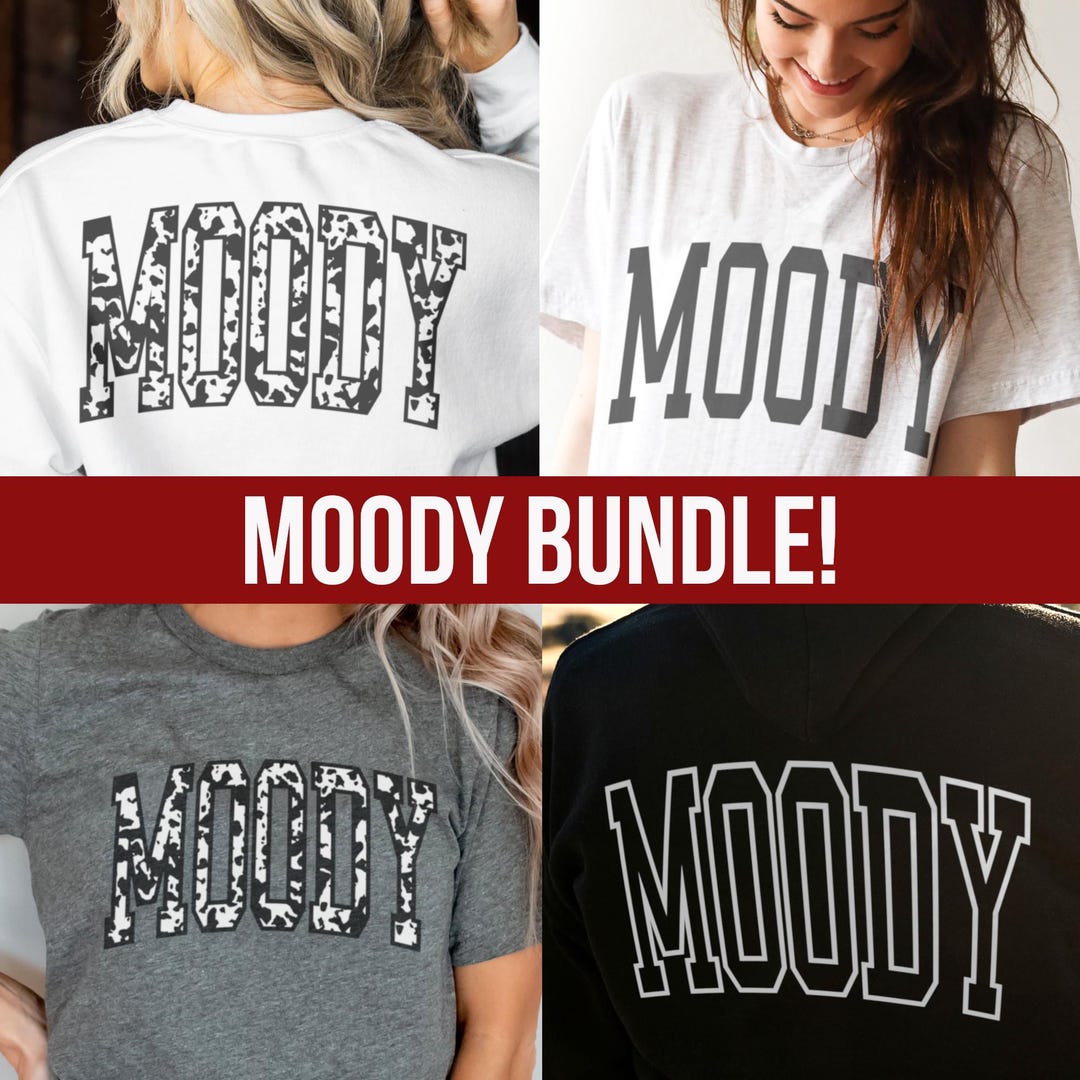 Moody SVG PNG, Moody Shirt SVG, Moody Cow Print Svg, Glowforge, Cricut ...