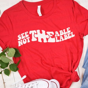 See the Able Not the Label SVG PNG, Autism Awareness - Etsy